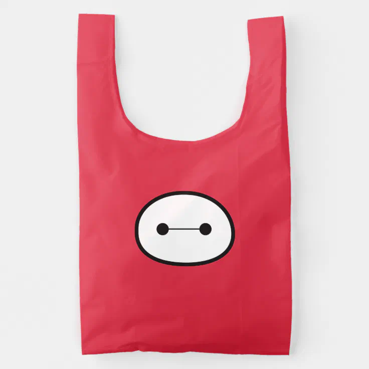 Baymax Face Outline Reusable Bag | Zazzle