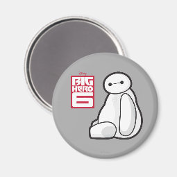 Baymax Sideways Sitting Magnet | Zazzle
