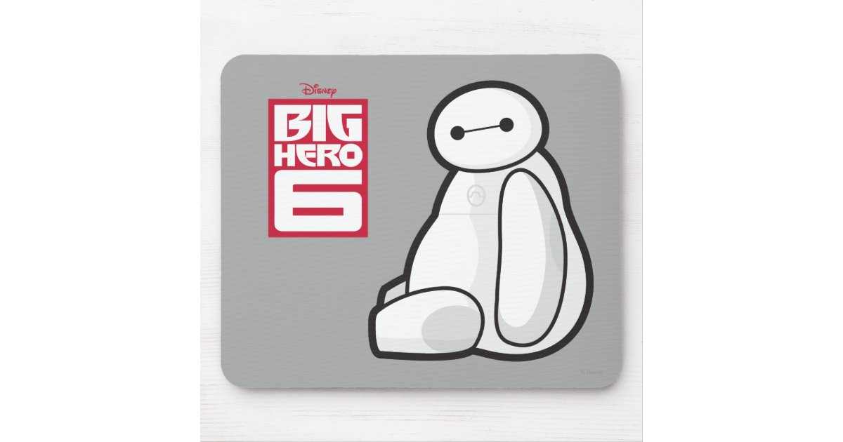 Baymax Sideways Sitting Mouse Pad | Zazzle