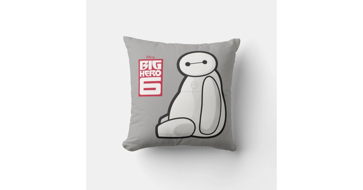 Baymax Sideways Sitting Throw Pillow | Zazzle