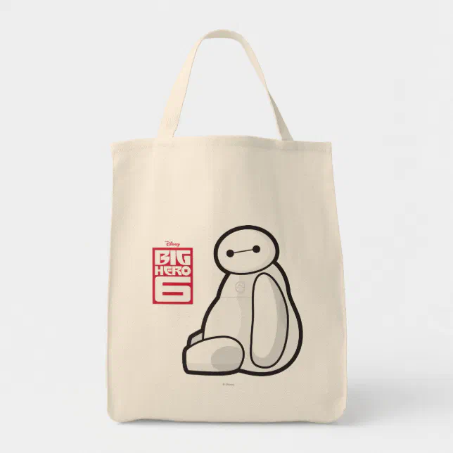 Baymax Sideways Sitting Tote Bag | Zazzle