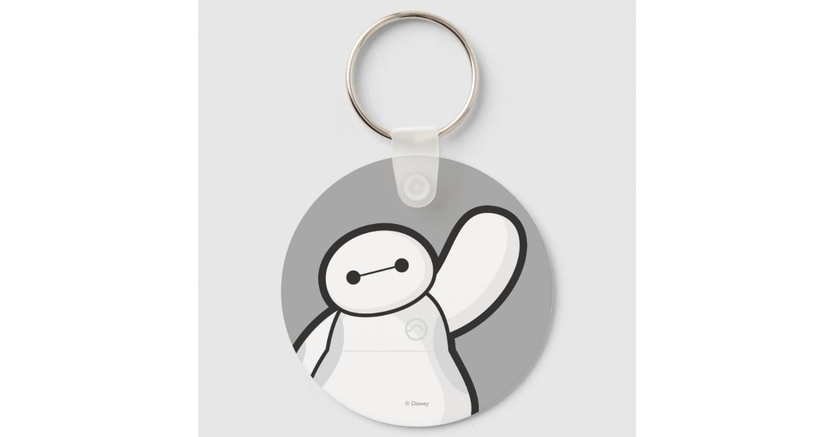 Baymax Waving Keychain | Zazzle