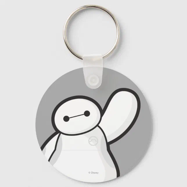 Baymax Waving Keychain | Zazzle