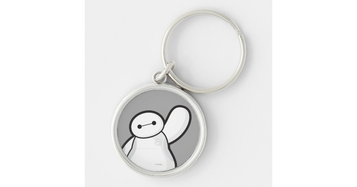Baymax Waving Keychain | Zazzle
