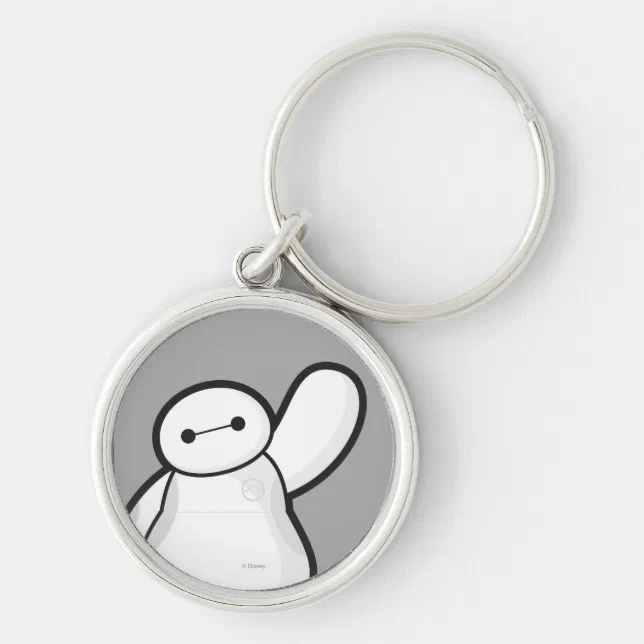 Baymax Waving Keychain | Zazzle