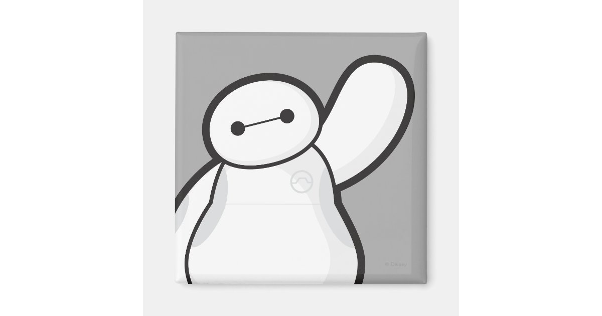Baymax Waving Magnet | Zazzle