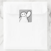 Baymax Waving Square Sticker | Zazzle