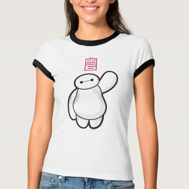 Baymax Waving T-Shirt | Zazzle