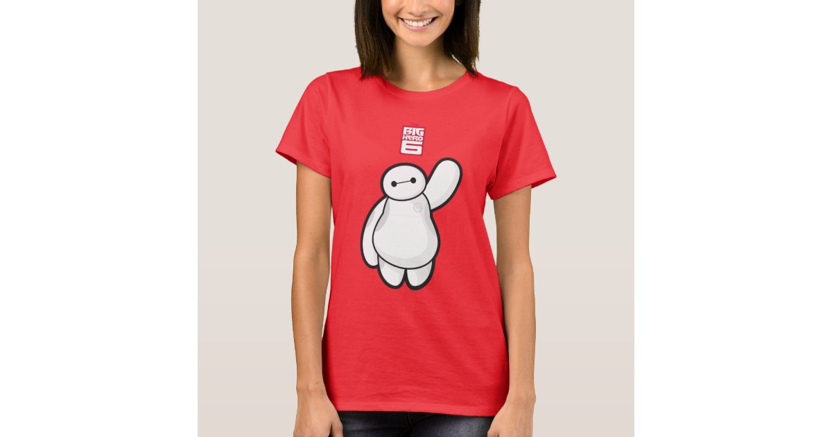 Baymax Waving T-Shirt | Zazzle