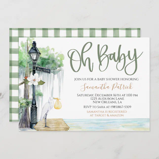 Bayou Swamp Baby Shower Invitation | Zazzle