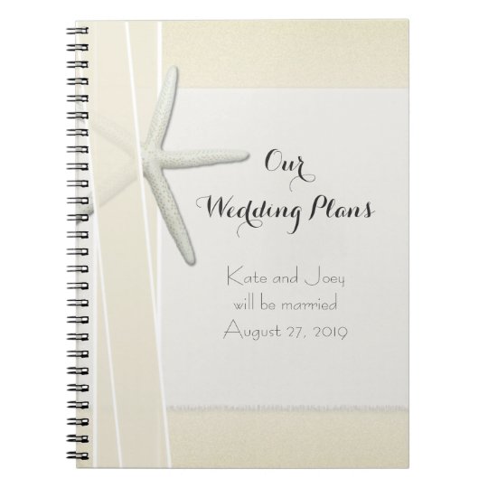 Bayside Beach Themed Wedding Planner Memory Book | Zazzle.com