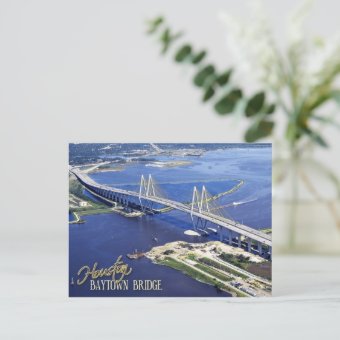 Baytown Bridge, Houston Ship Channel, Texas Postcard | Zazzle