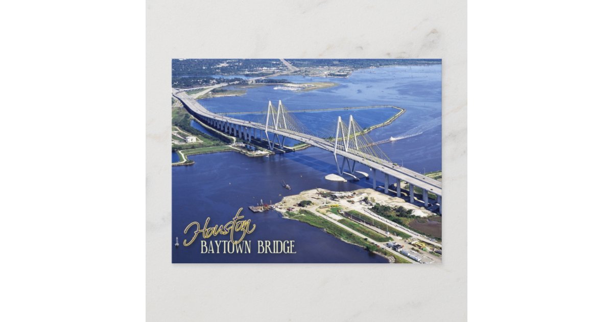 Baytown Bridge, Houston Ship Channel, Texas Postcard | Zazzle