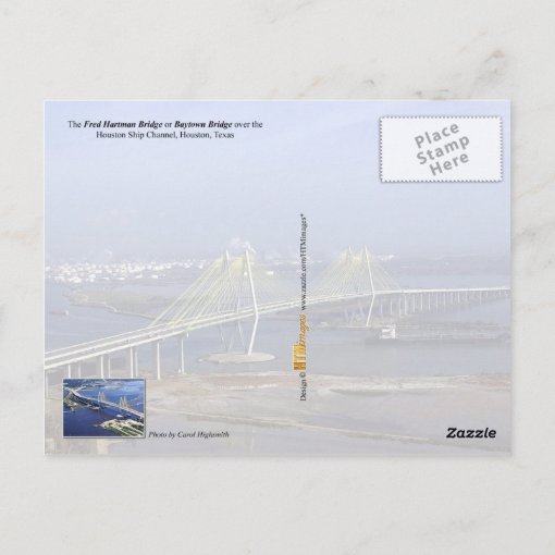 Baytown Bridge, Houston Ship Channel, Texas Postcard | Zazzle