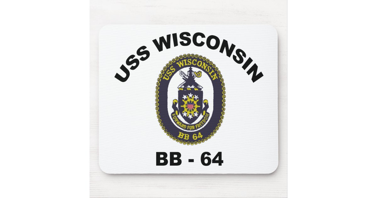 BB-64 USS Wisconsin Mouse Pad | Zazzle