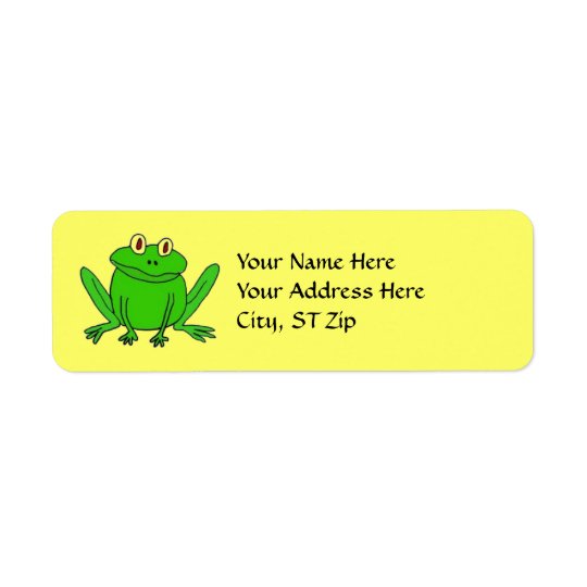 BB- Funny Frog Address Labels | Zazzle.com