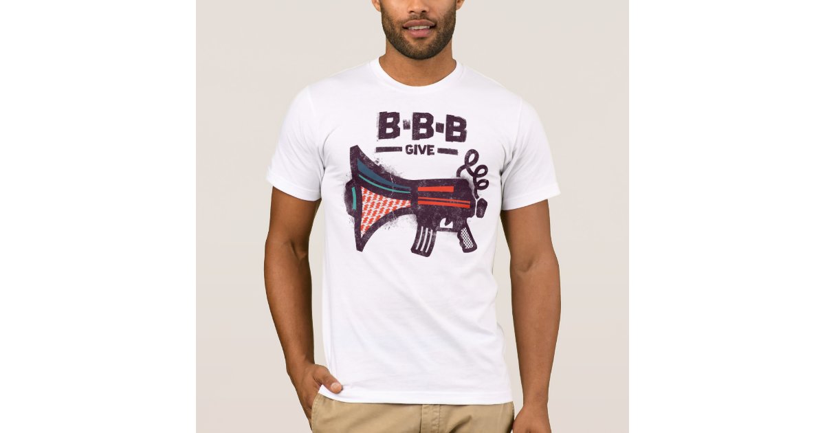 BBB Multicolor Megaphone T-Shirt | Zazzle