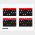 BBC Micro Keyboard Keys Rectangular Sticker | Zazzle