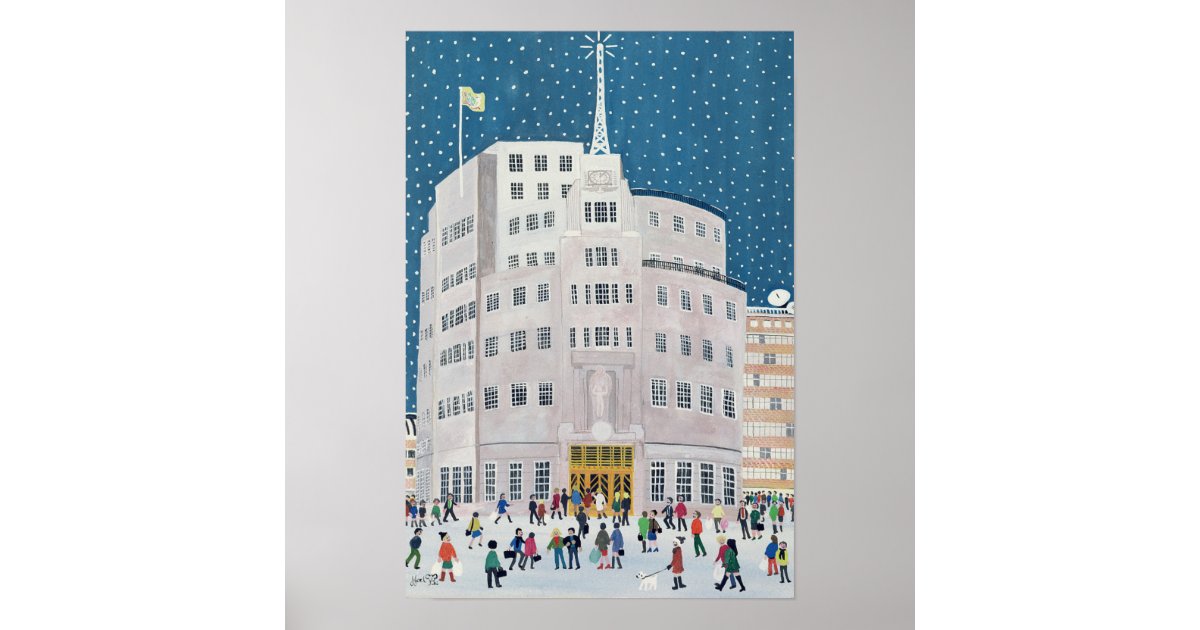 BBC's Broadcasting House Poster | Zazzle