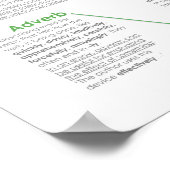 BBF Parts of Speech classroom poster | Zazzle