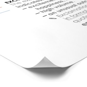 BBF Punctuation IV classroom poster | Zazzle