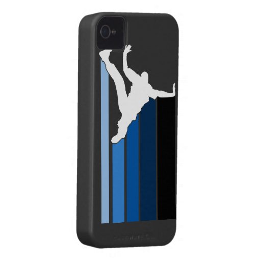BBOY gradient blu/wht iPhone 4 case | Zazzle