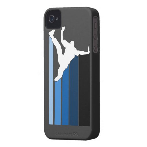 BBOY gradient blu/wht iPhone 4 case | Zazzle