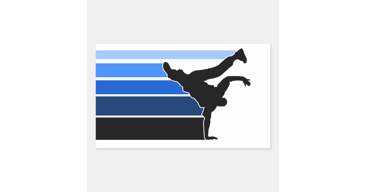 BBOY sticker blu | Zazzle
