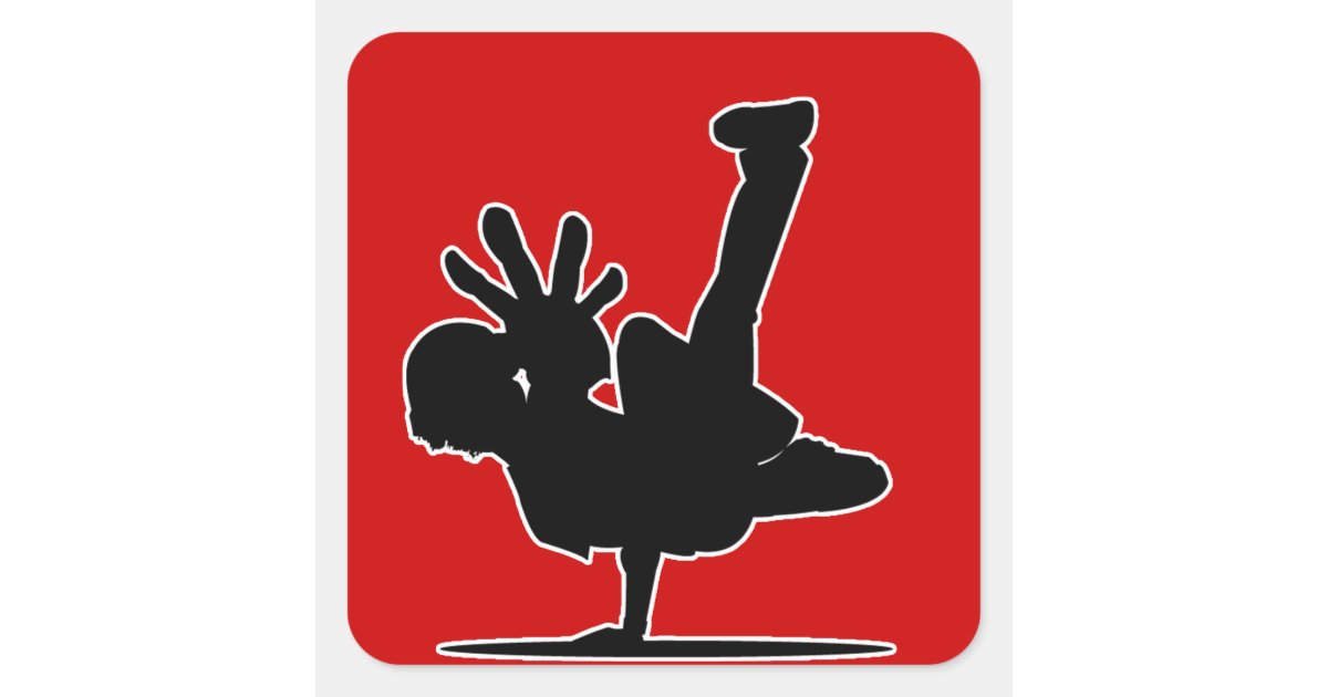 BBOY sticker red | Zazzle