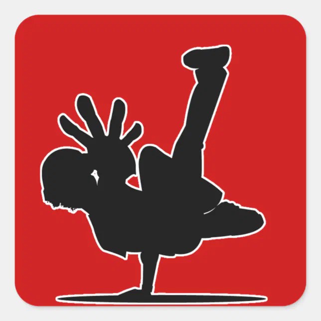 BBOY sticker red | Zazzle