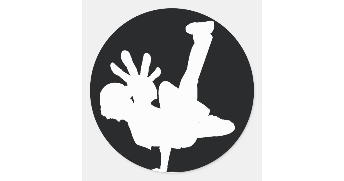 BBOY sticker white | Zazzle