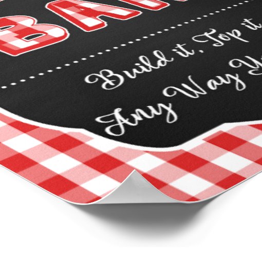 BBQ Bar Sign - Red Baby Q | Zazzle