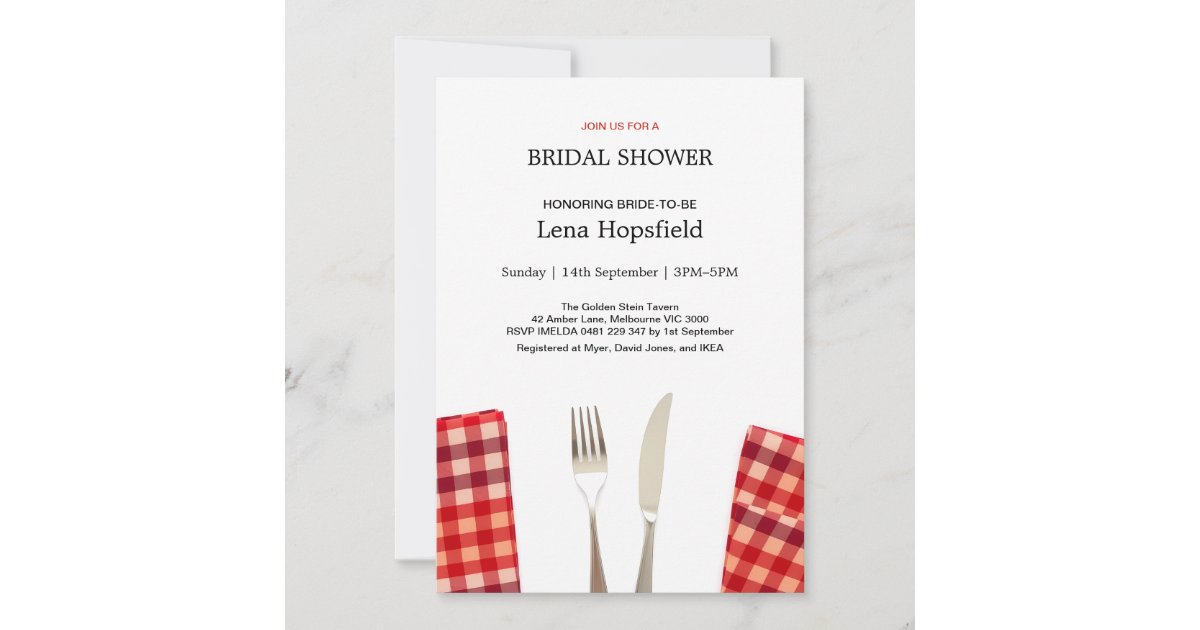 BBQ Bridal Shower Rustic Cookout Wedding Shower Invitation | Zazzle