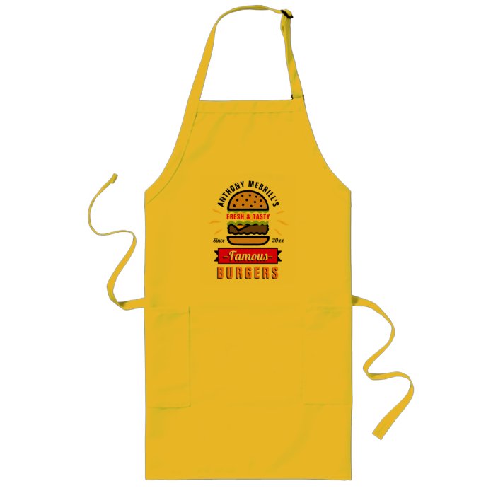 BBQ Burger Custom Apron | Zazzle.com