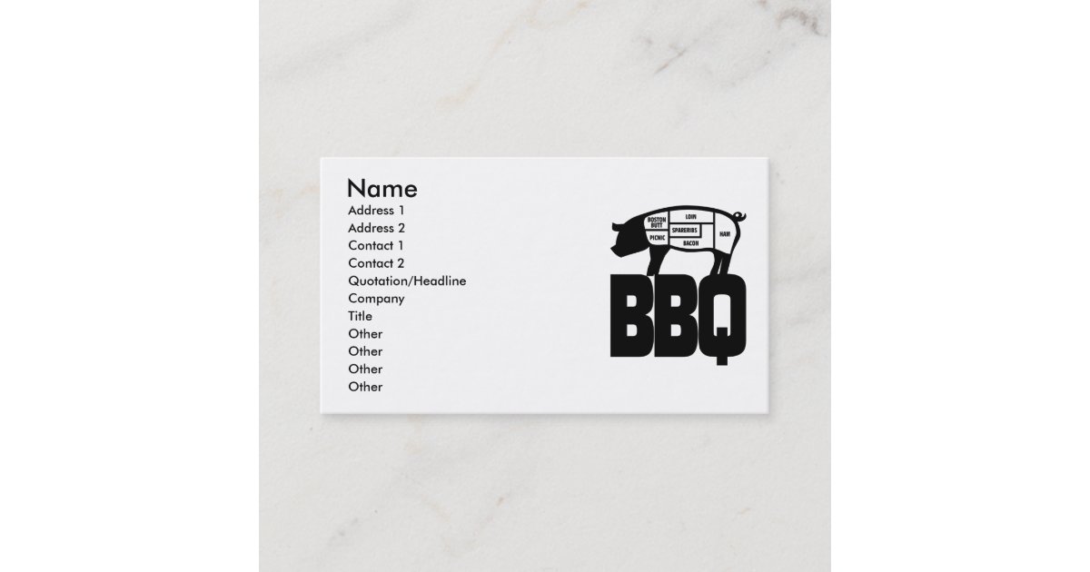 BBQ BUSINESS CARD | Zazzle