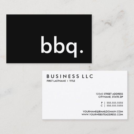 bbq. business card | Zazzle