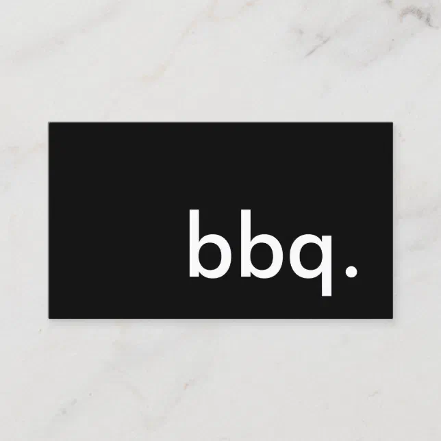 bbq. business card | Zazzle