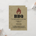 BBQ Flame Invitation | Zazzle