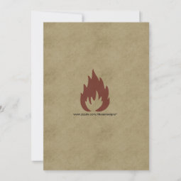 BBQ Flame Invitation | Zazzle