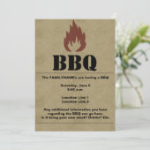 BBQ Flame Invitation | Zazzle