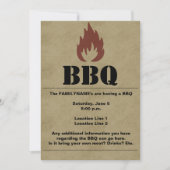 BBQ Flame Invitation | Zazzle