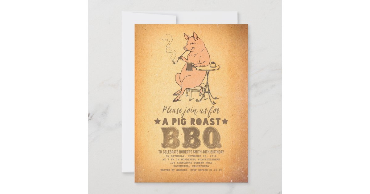 BBQ Fun Birthday Party Invitation | Zazzle