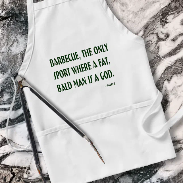 BBQ god Apron | Zazzle