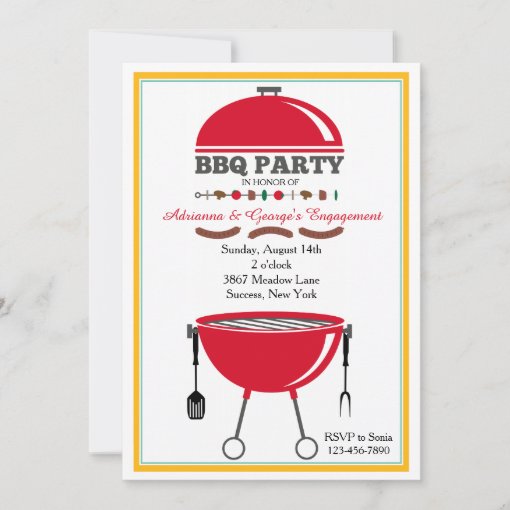BBQ Grill Invitation | Zazzle