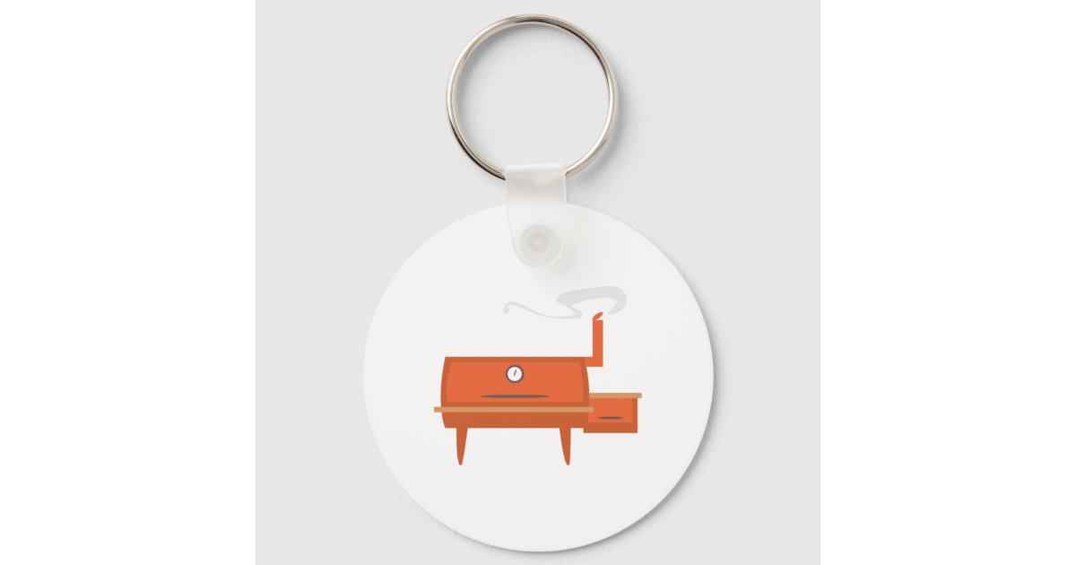 BBQ Grill Keychain | Zazzle