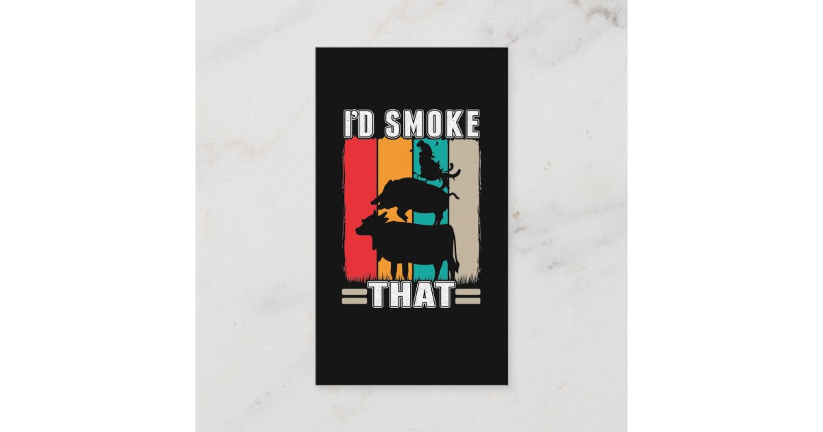BBQ Meat Lover Pork Chicken Cow Grill Barbecue Business Card | Zazzle