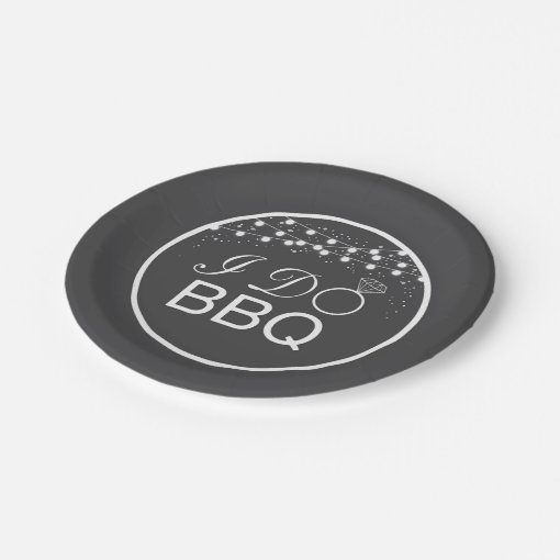 BBQ paper plates / I Do BBQ paper plates | Zazzle