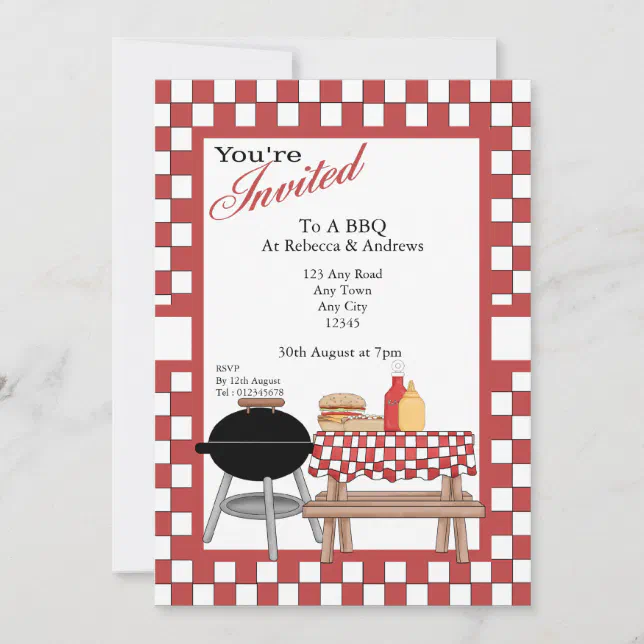 BBQ Party Invitation | Zazzle