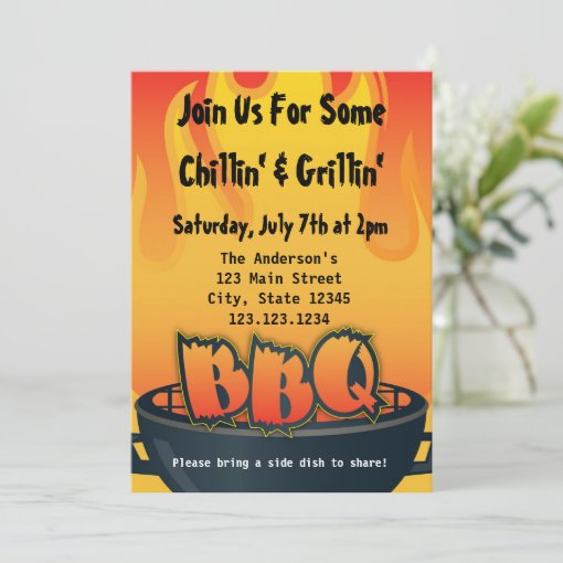 BBQ Party Invitation | Zazzle
