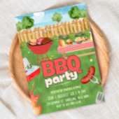 BBQ Party Summer Cookout Invitation | Zazzle